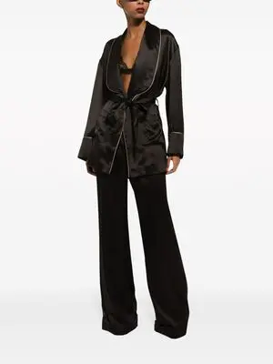 Dolce & Gabbana Elasticated-waistband Silk Trousers