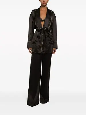 Dolce & Gabbana Elasticated-waistband Silk Trousers