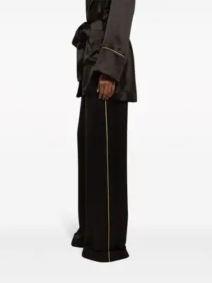 Dolce & Gabbana Elasticated-waistband Silk Trousers