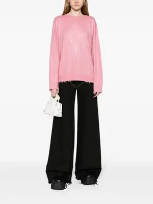 GROUND ZERO Graphic-print Jumper - Pink
