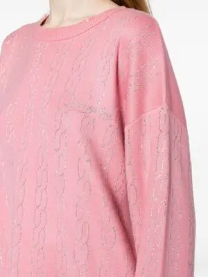 GROUND ZERO Graphic-print Jumper - Pink