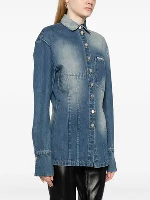 GROUND ZERO Long-sleeve Denim Shirt
