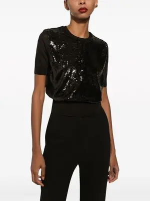 Dolce & Gabbana Sequin-embellished Top