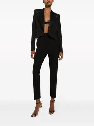 Dolce & Gabbana Crystal-embellished Cropped Blazer