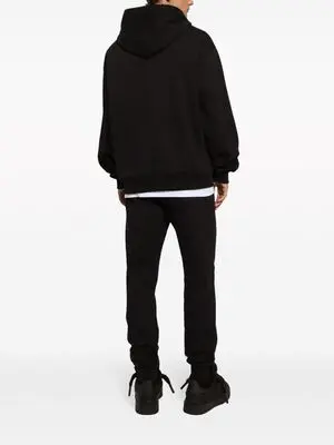Dolce & Gabbana Crystal-embellished Cotton Track Pants