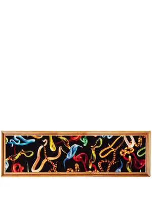SELETTI Snake-print Rectangular Mat - Multicolour