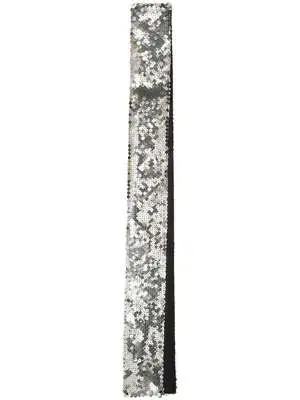 Dolce & Gabbana Sequin-embellished Scarf - Silver