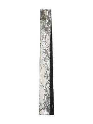 Dolce & Gabbana Sequin-embellished Scarf - Silver