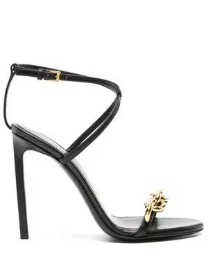 TOM FORD Chain 105mm Leather Sandals