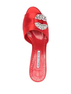 Manolo Blahnik Prinap 50mm Satin Mules