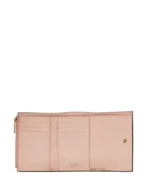 FERRAGAMO Hug Two-tone Leather Wallet - Black