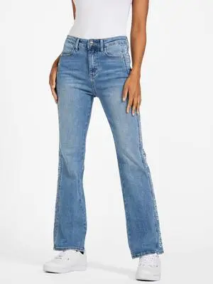 GUESS FACTORY Mackendra Highrise Bootcut Jeans - Blue
