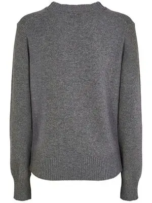 GANNI Strawberry Logo Wool Blend Sweater