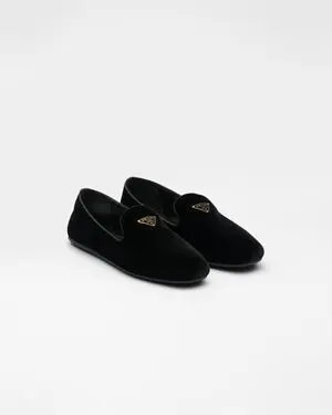 Prada Velvet Loafers