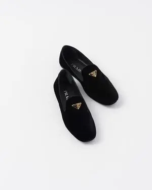 Prada Velvet Loafers