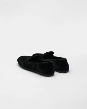 Prada Velvet Loafers