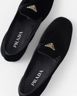 Prada Velvet Loafers