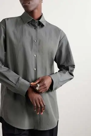 THE ROW Dela Cotton-poplin Shirt