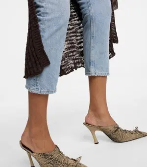 AGOLDE Riley High-rise Cropped Straight Jeans - Blue