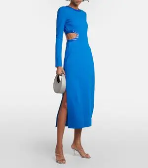 Staud Dolce Cutout Midi Dress