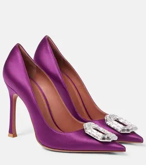 Purple Heels with Clasp Styling
