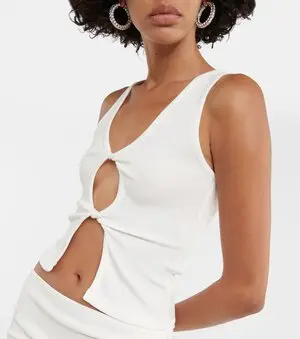 Christopher Esber Cutout Jersey Tank Top