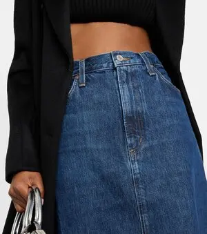 AGOLDE Hilla Denim Maxi Skirt - Blue