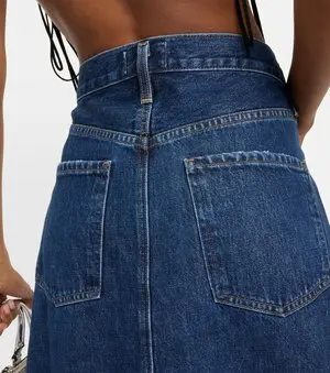 AGOLDE Hilla Denim Maxi Skirt - Blue