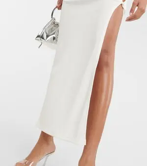 Christopher Esber Cutout Jersey Maxi Skirt - White