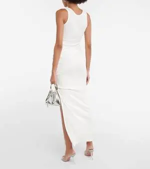 Christopher Esber Cutout Jersey Maxi Skirt - White