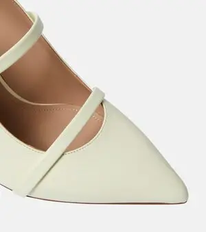 MALONE SOULIERS Maureen Leather Mules - Yellow