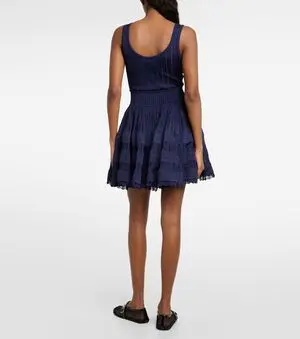 Alaïa Ribbed-knit Mini Dress