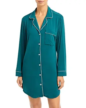 Eberjey Gisele Sleepshirt Evergreen/bone