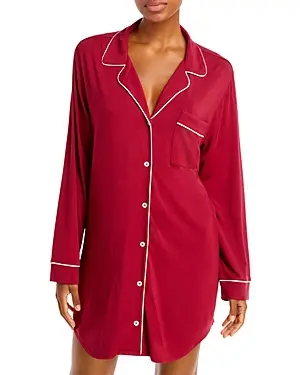 Eberjey Gisele Sleepshirt Sangria/bone