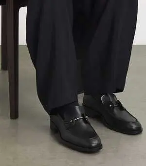 CHRISTIAN LOUBOUTIN Chambelimoc Calfskin Loafers - Black