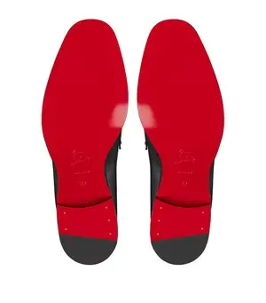 CHRISTIAN LOUBOUTIN Chambelimoc Calfskin Loafers - Black