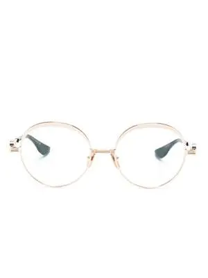 Dita Nukou Round-frame Glasses - Gold