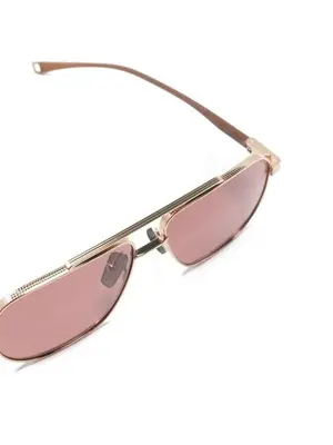 Dita Double-bridge Pilot Sunglasses