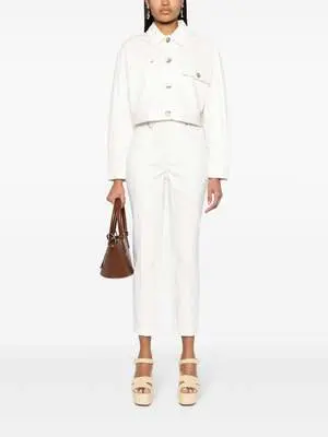 Zimmermann Matchmaker Capri Cropped Jeans - White
