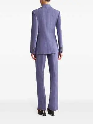 Etro Single-breasted Slub Blazer - Purple