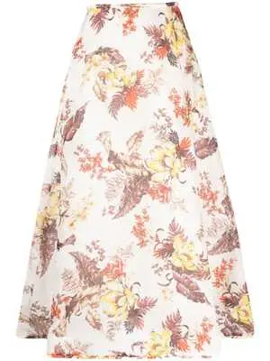 Zimmermann Floral Line Skirt