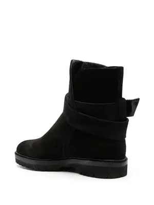 Manolo Blahnik Buckle-detail Suede Ankle Boots