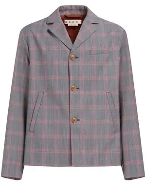 Marni Checked Single-breasted Blazer