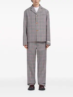 Marni Checked Single-breasted Blazer