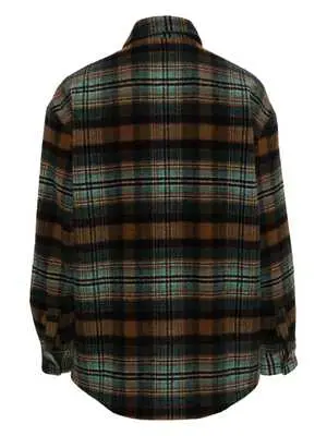 WINNIE N.Y.C Plaid-check Felted Shirt