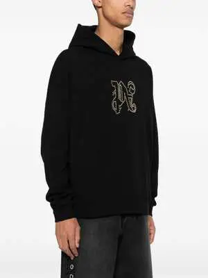 Palm Angels Monogram-appliqué Cotton Hoodie