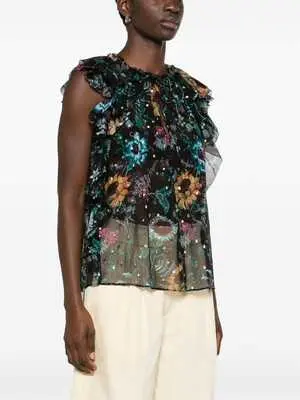 Ulla Johnson Dominique Floral-print Top