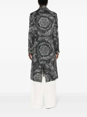 Versace Barocco Stencil Double-breasted Coat