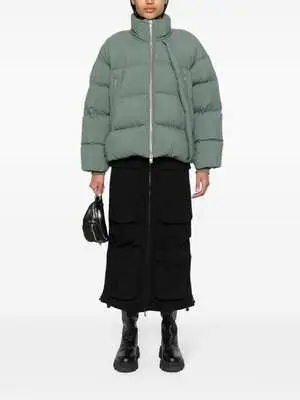 Y3 X Asymmetric Puffer Jacket - Green