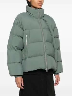 Y3 X Asymmetric Puffer Jacket - Green
